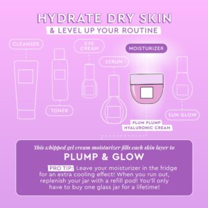 Glow Recipe Plum Plump Hyaluronic Acid Moisturizer Face Cream - Hydrating, Firming & Plumping Face Moisturizer for Dry Skin - Vegan Skin Care with Polyglutamic Peptides to Lock-In Moisture (20ml)