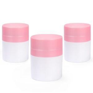 3 pc airless pump jar, airless pump jars sets, containers for toiletries, lotion dispenser, moisturizer container, airless pump bottles, small containers, drunk elephant container, cosmetic cream jar