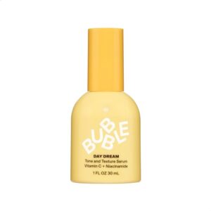 bubble skincare day dream tone and texture face serum - hydrating vitamin c + niacinamide serum that helps improve skin barrier repair - vitamin c skin care suitable for all skin types (30ml)