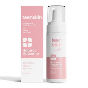 natural outcome teen skin ultra gentle kids face wash, 5 oz