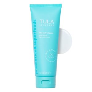 tula skin care the cult classic purifying face cleanser - gentle and effective face wash, makeup remover, nourishing and hydrating, 4.2 oz.