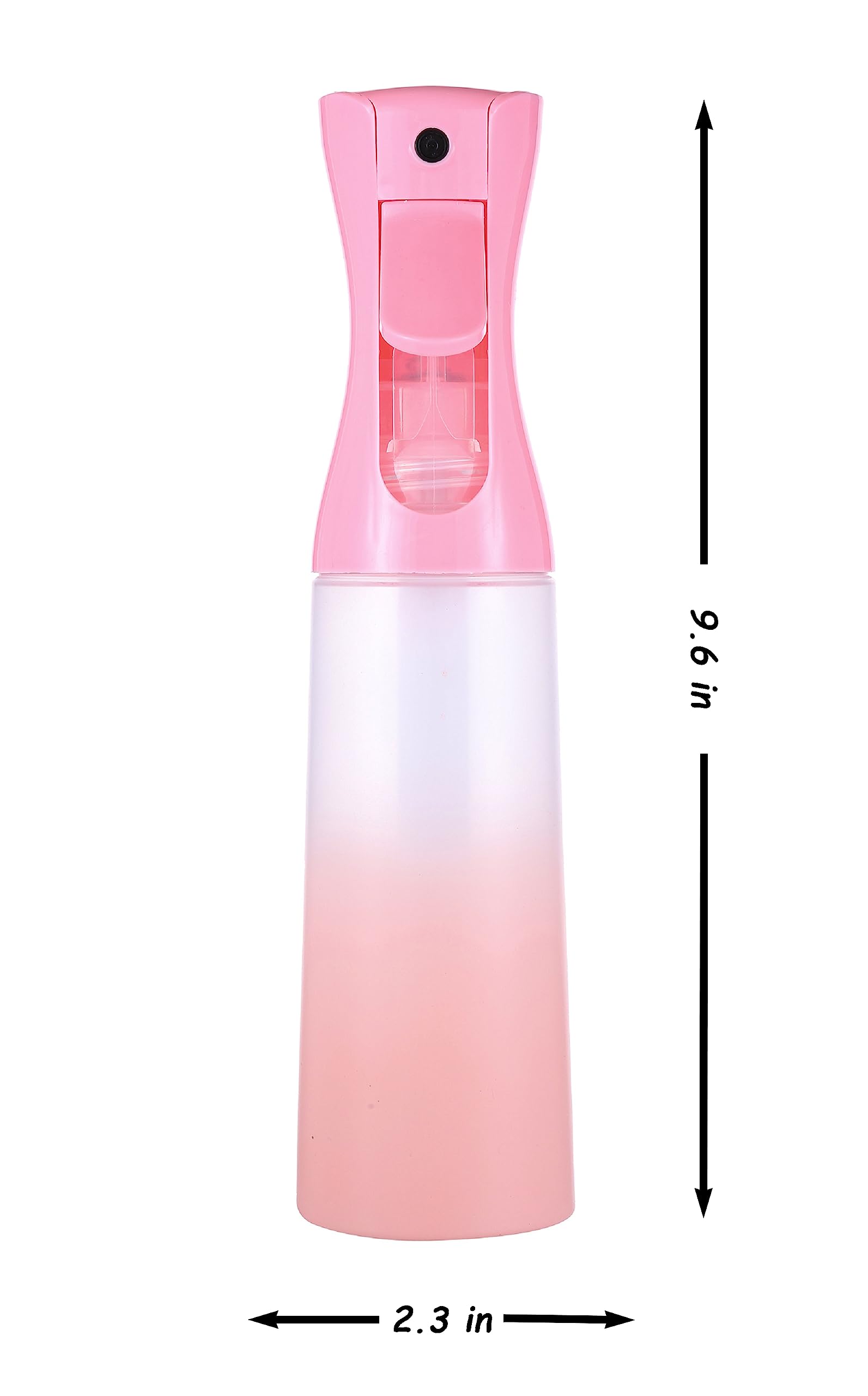 Vimas Continuous Spray Bottles, Refillable Water Spray Bottles for Cooking, Cleaning, Hairstyling, Skin Care & Plant 10 oz/300ml (Pink)