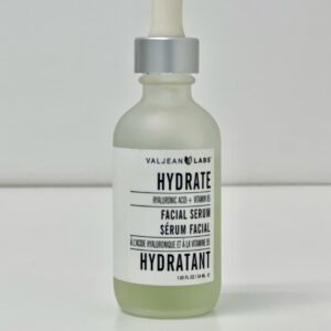 Valjean Labs Facial Serum, Hydrate | Hyaluronic Acid + Vitamin B5 | Helps to Hydrate and Plump Skin and Restore Elasticity | Paraben Free, Cruelty Free, Made in USA (1.83 oz)