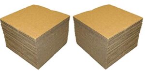 (100) - 12" kraft brown lp record pads - 12 7/16" x 12 7/16"