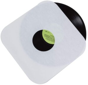 vinyl record inner paper sleeves - premium acid free protection covers for 12 inch lp albums - 50 pack