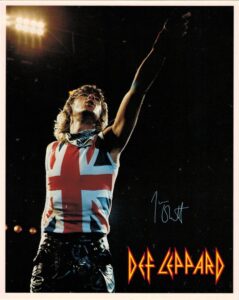 joe elliot def leppard portrait vintage 80s 8" x 10" photograph