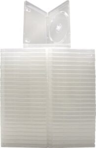 square deal recordings & supplies - (50) empty standard clear 14mm replacement boxes - compatible with playstation 3 (ps3) - #vgbr14ps3cl