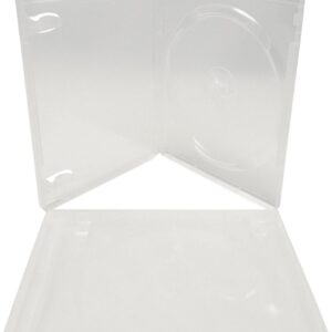 Square Deal Recordings & Supplies - (50) Empty Standard Clear 14MM Replacement Boxes - Compatible With Playstation 3 (PS3) - #VGBR14PS3CL