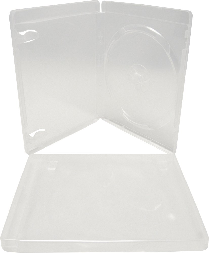 Square Deal Recordings & Supplies - (50) Empty Standard Clear 14MM Replacement Boxes - Compatible With Playstation 3 (PS3) - #VGBR14PS3CL