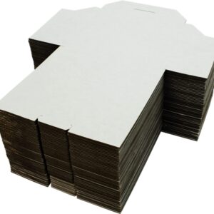 (10) Standard Fold-Up White Cardboard Single CD Jewel Case Mailers - CDBC01 - Shipping Boxes