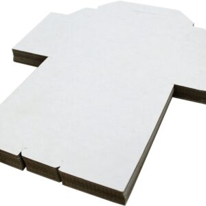 (10) Standard Fold-Up White Cardboard Single CD Jewel Case Mailers - CDBC01 - Shipping Boxes