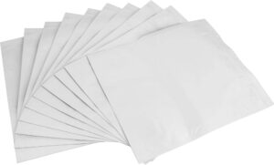 white resealable barrier bag - 14" x 16" x 6.25" - 16 ounce (1 lb.) capacity - #bb10ww - set of 10