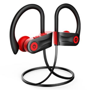 boean bluetooth headphones, running wireless earbuds with 16 hours playtime, hd deep bass stereo ipx7 waterproof earphones clear calls sound isolation sports headphoens