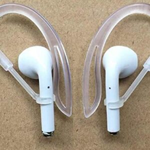 Ear Hook Compatible with AirPods Pro Compatible with AirPods 3/2/1, JNSA Ear Hooks 4 PCS 2 Pairs for AirPod Pro/3/2/1, Transparent 2Pair