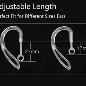 Ear Hook Compatible with AirPods Pro Compatible with AirPods 3/2/1, JNSA Ear Hooks 4 PCS 2 Pairs for AirPod Pro/3/2/1, Transparent 2Pair