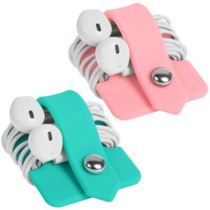 elfrhino cord organizer earbuds holder earphone wrap earphones organizer headset headphone earphone wrap winder cord manager cable winder set of 2