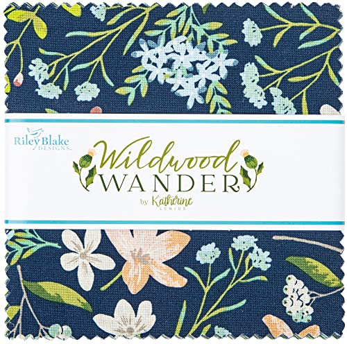 Katherine Lenius Wildwood Wander 5" Stacker 42 5-inch Squares Charm Pack Riley Blake 5-12430-42