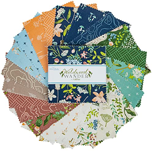 Katherine Lenius Wildwood Wander 5" Stacker 42 5-inch Squares Charm Pack Riley Blake 5-12430-42