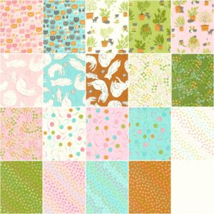 Here Kitty Kitty Charm Pack by Stacy Iest HSU; 42-5" Precut Fabric Quilt Squares