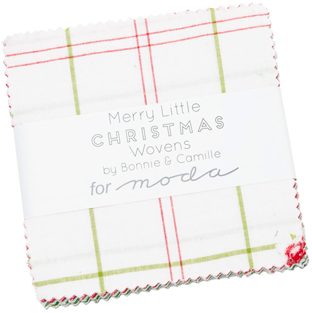 Merry Little Christmas Wovens Charm Pack by Bonnie & Camille; 42-5" Precut Fabric Quilt Squares