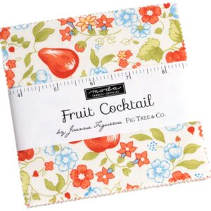 Fruit Cocktail Charm Pack by Joanna Figueroa; 42-5" Precut Fabric Quilt Squares