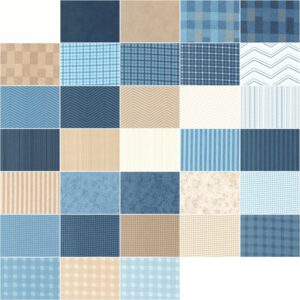 Lakeside Gatherings Flannels Charm Pack by Primitive Gatherings; 42-5" Precut Fabric Quilt Squares