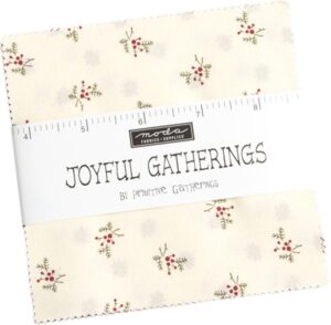 joyful gatherings charm pack by primitive gatherings; 42-5" precut fabric quilt squares