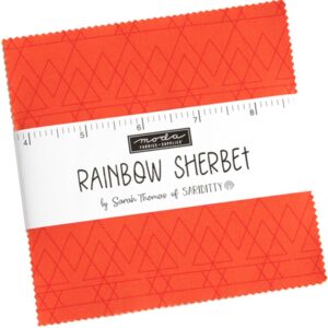 rainbow sherbet charm pack by sarah thomas of sariditty; 42-5" precut fabric quilt squares