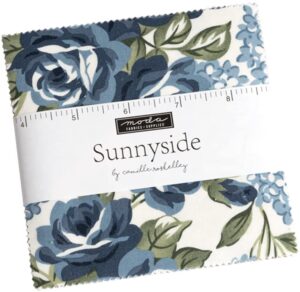 sunnyside charm pack by camille roskelley; 42-5" precut fabric quilt squares