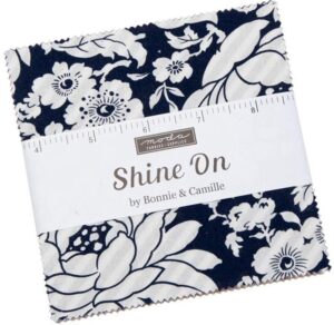 shine on charm pack by bonnie & camille; 42-5 inch precut fabric quilt squares