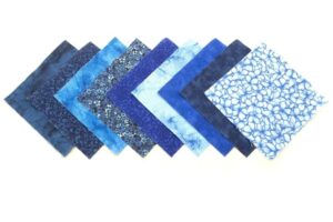 90 pieces fabric cute, it's all blue pre-cut charm pack 5" squares 100% cotton fabric quilt blue tone-on-tone