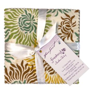 freshcut charm pack (30 pieces) by heather bailey for freespirit 6 x 6 inches (15.2 cm x 15.2 cm cm) fabric squares