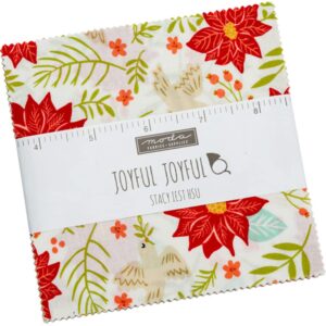 Moda Fabrics Joyful Charm Pack by Stacy Iest HSU; 42-5'' Precut Fabric Quilt Squares