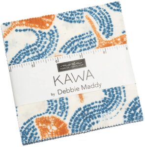 kawa charm pack by debbie maddy; 42-5" precut fabric quilt squares