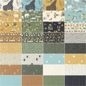 Moda Fabrics ABC XYZ Charm Pack by Stacy Iest HSU; 42-5'' Precut Fabric Quilt Squares