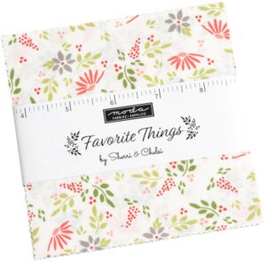 favorite things charm pack by sherri & chelsi; 42-5" precut fabric quilt squares