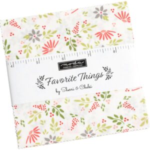 Favorite Things Charm Pack by Sherri & Chelsi; 42-5" Precut Fabric Quilt Squares