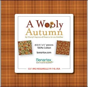 a wooly autumn 42 10" charm pack/fabric by benartex