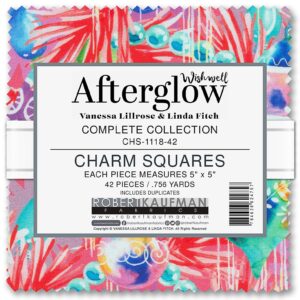 vanessa lillrose wishwell afterglow 42 5-inch squares charm pack robert kaufman chs-1118-42