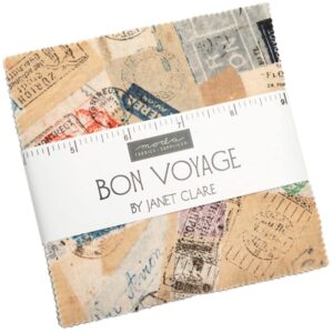 bon voyage charm pack by janet clare; 42-5" precut fabric quilt squares