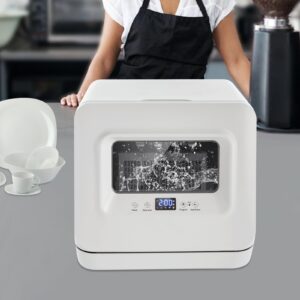 Countertop Dishwasher, Portable Dishwasher With Water Tank,5 Wash Programs 3-in-1 Mini Dishwasher -Cleaning- Drying, &Storage