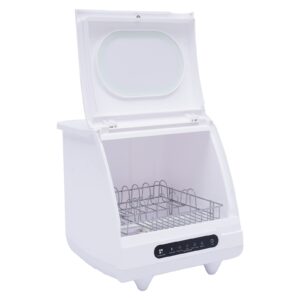 Portable Countertop Dishwasher Compact Mini Dishwasher 5 Programs Deep Cleaning Automatic Dishwasher for Apartment, RV (Style 3)