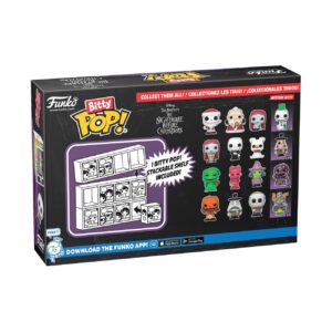 Funko Bitty Pop! The Nightmare Before Christmas Mini Collectible Toys 4-Pack - Pumpkin King, Mayor, Barrel & Mystery Chase Figure (Styles May Vary)