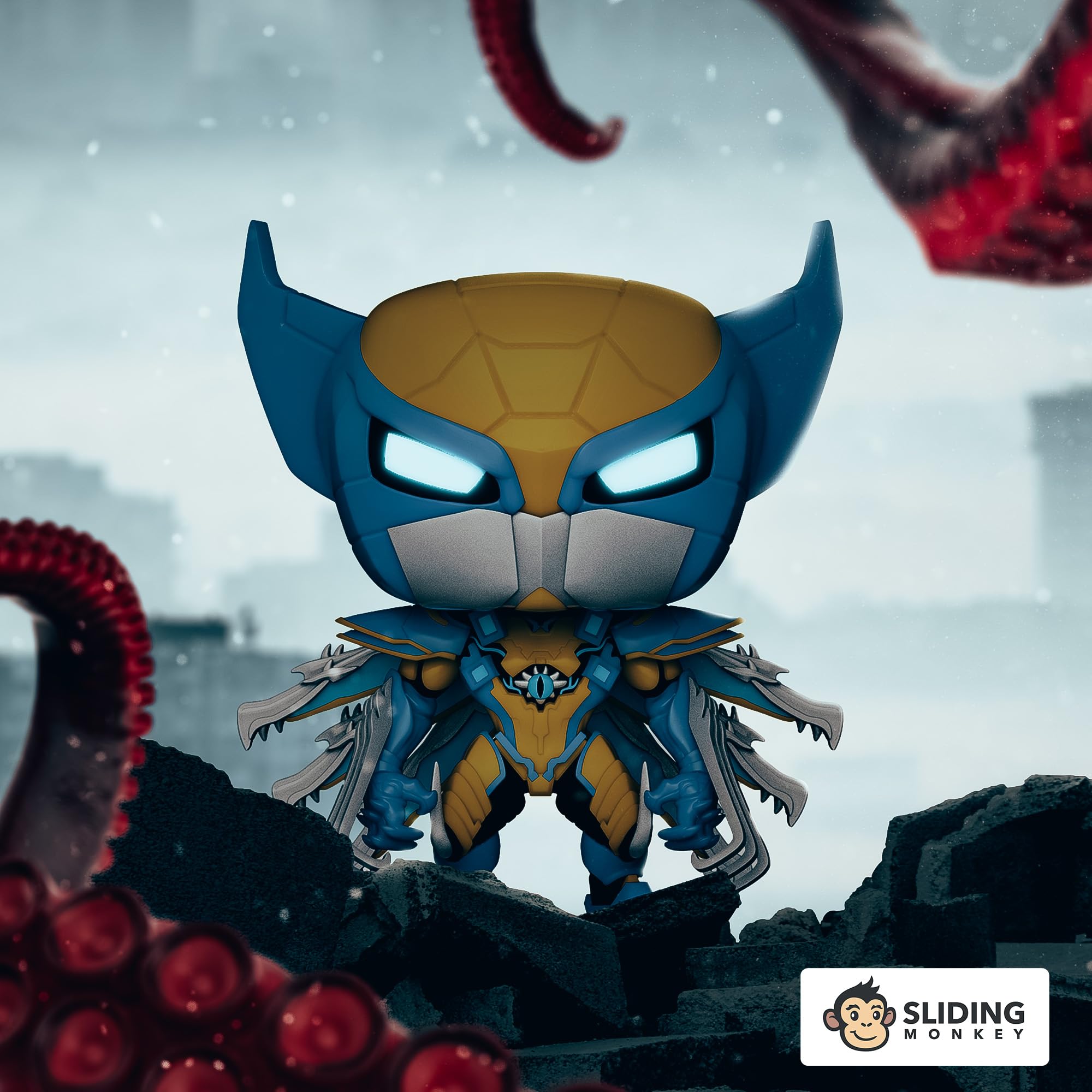 Wolverine Special Edition Funko POP! Marvel MECH Strike Monster Hunters Wolverine #996 Exclusive