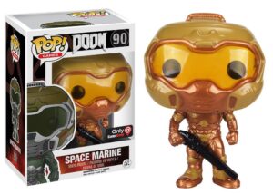 funko pop! games doom gold space marine #90 (exclusive)