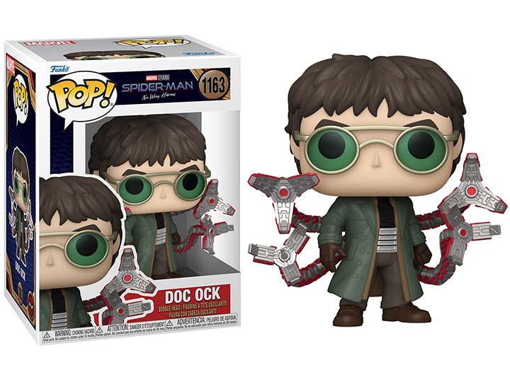 Funko No Way Home + Protector: Spider-Man (Series 3) Pop! Marvel Vinyl Figure (Bundled with ToyBop Box Protector Collector Case) (Doctor Octopus)