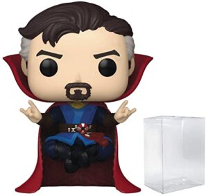 pop marvel: doctor strange multiverse of madness - doctor strange (levitating) specialty series funko vinyl figure (bundled with compatible box protector case), multicolor, 3.75 inches