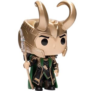 POP Marvel: Loki with Scepter (Glow in The Dark) Entertainment Earth Exclusive Funko Vinyl Figure (Bundled with Compatible Box Protector Case) Multicolored 3.75 inches