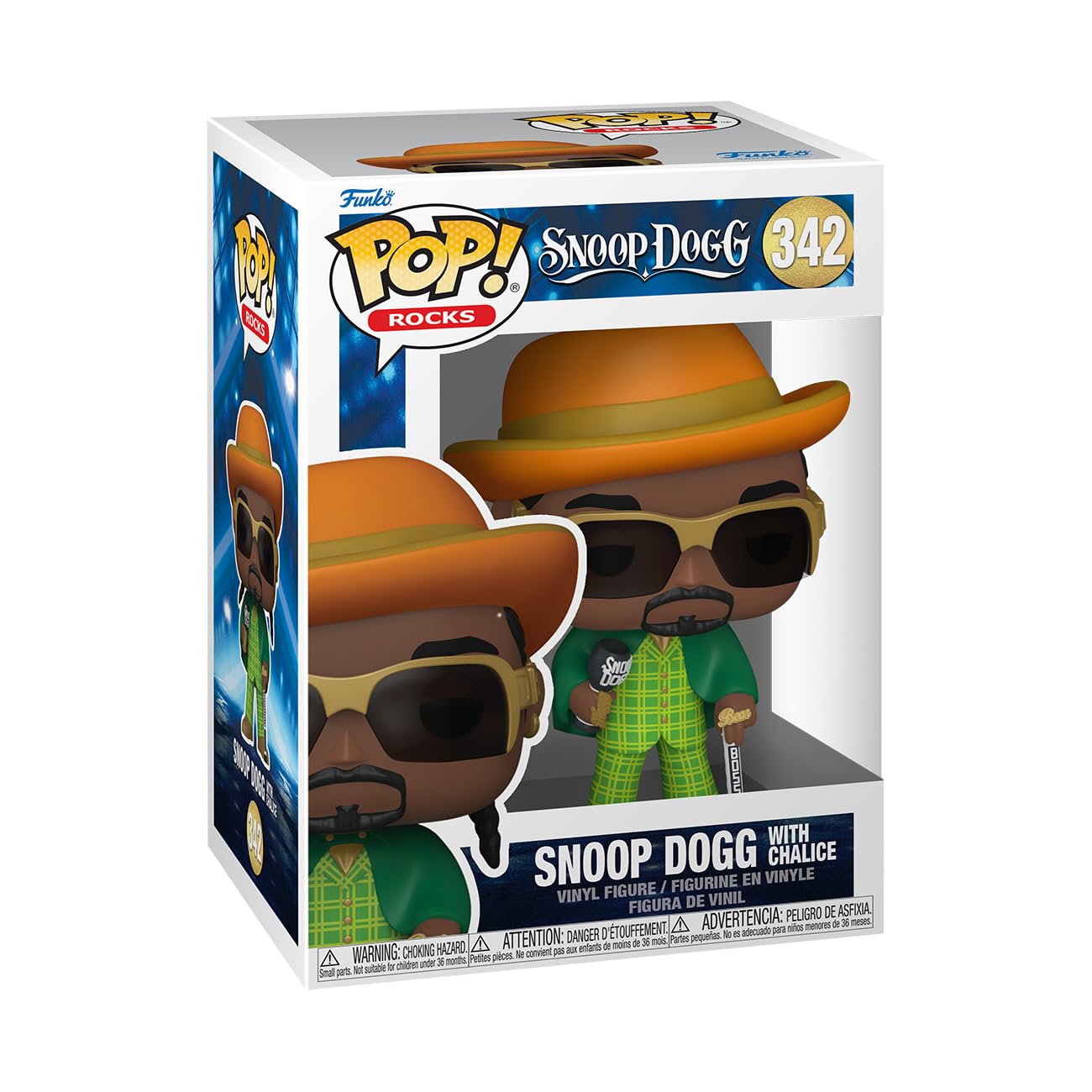 Funko Pop! Rocks: Snoop Dogg with Chalice, Multicolor, Vinyl Figure, Approximately 4.3-Inches Tall