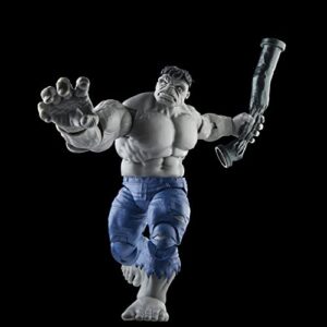 Marvel Legends Series Gray Hulk and Dr. Bruce Banner, Avengers 60th Anniversary Collectible 6 Inch Action Figures, 6 Accessories